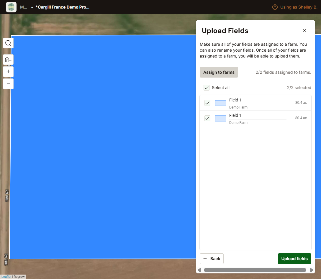 Mapping your fields boundaries in MRV